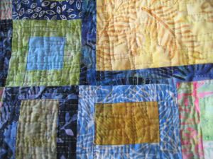 Blue, yellow and green all over – new quilt | Rhonda Bracey: At Random
