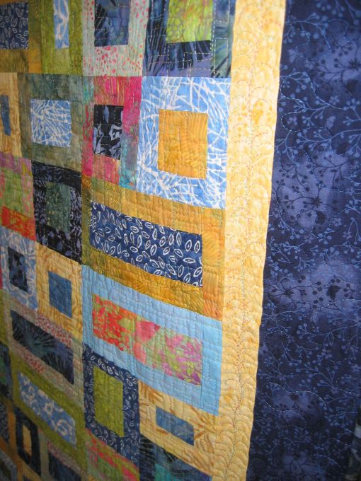 Blue, yellow and green all over – new quilt | Rhonda Bracey: At Random